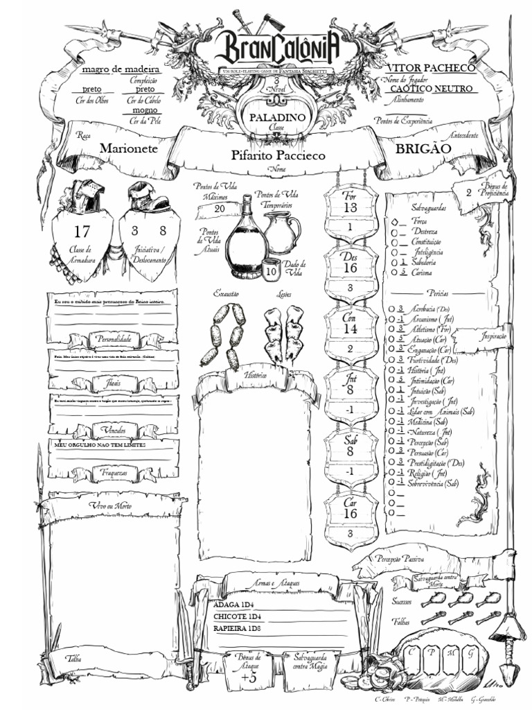 Pifarito: O Paladino Caótico | PDF