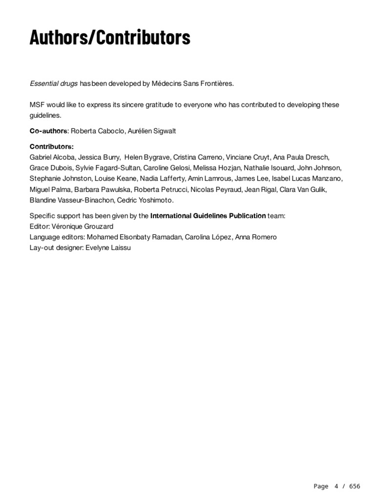 Essential Drugs 4 | PDF