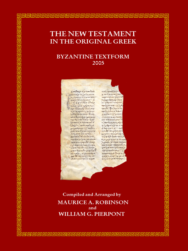 The New Testament: in The Original Greek | PDF | New Testament | Writing