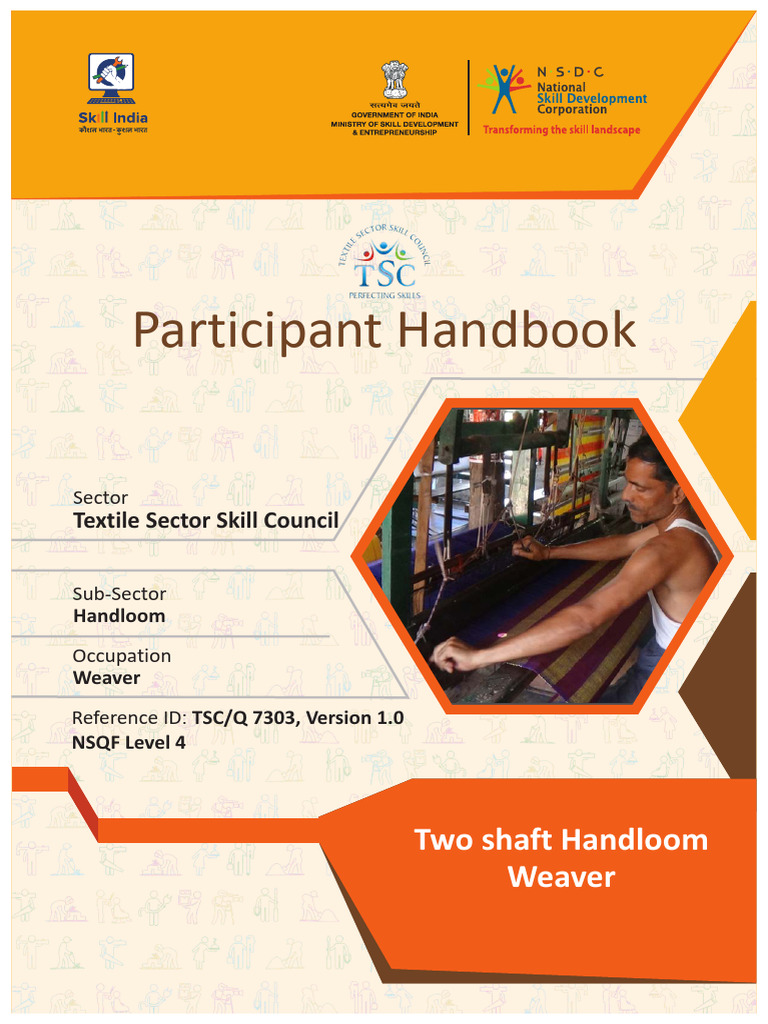 Two - Shaft - Handloom - Weaver Handbook | PDF | Loom | Weaving