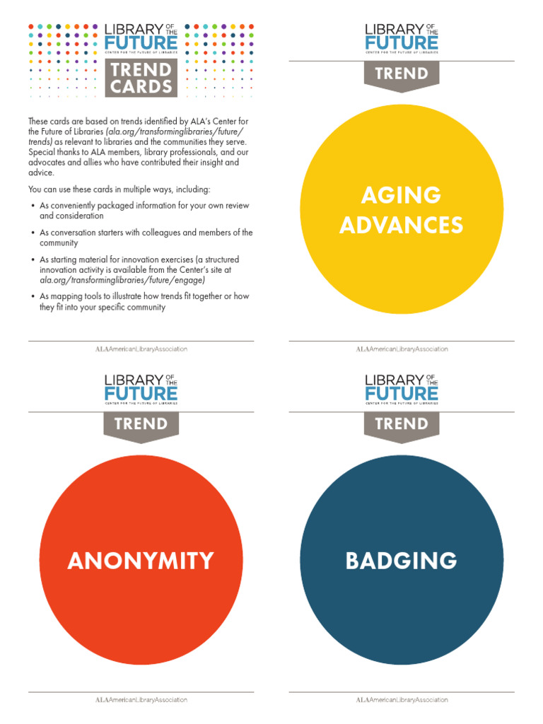 Future TrendCards1 Duplex | PDF | Libraries | Sharing Economy