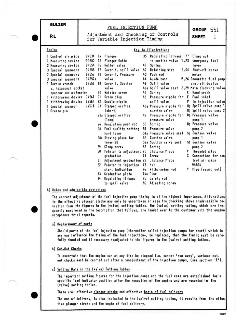 ME Fuel Pumps Timing Adjustment | PDF