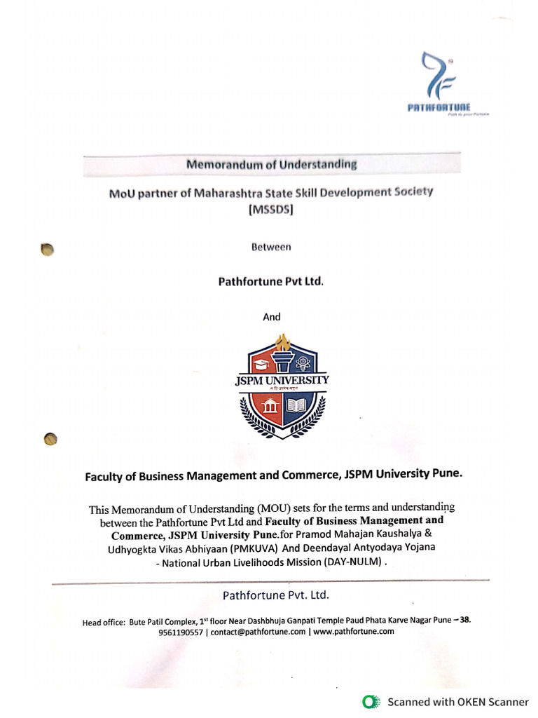 JSPM Management CLG | PDF