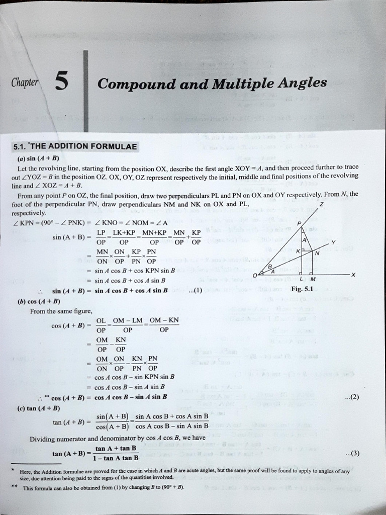 ch5 Compound and Multiple Angles | PDF