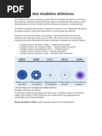 Modelos Atômicos - Mapa Mental | PDF