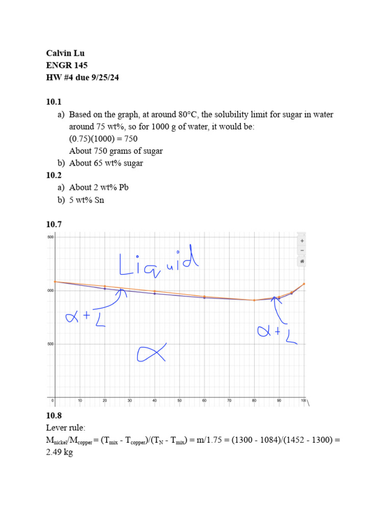 Engr 145 HW #4 | PDF