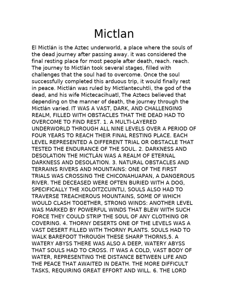 Mictlan | PDF