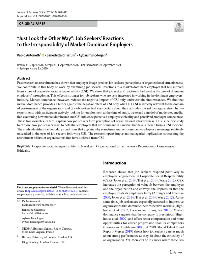 BUSN 1210 Group paper article 6 | PDF | Corporate Social Responsibility ...