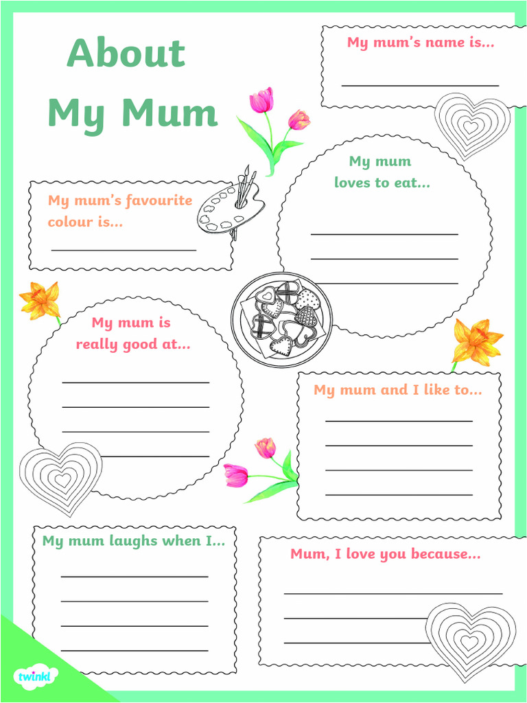 My Mum: A Printable Tribute | PDF
