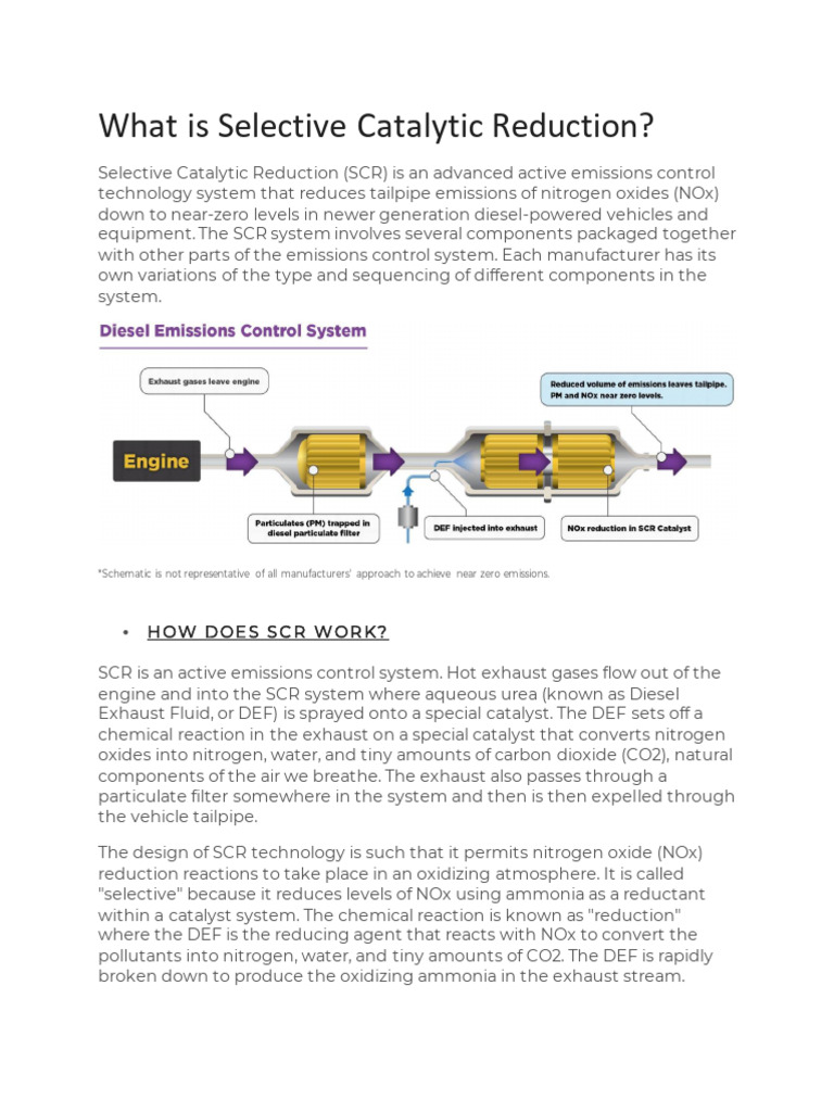 Understanding Selective Catalytic Reduction | PDF | Exhaust Gas | N Ox