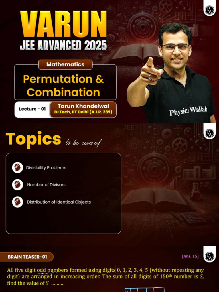 Permutation and Combination | PDF