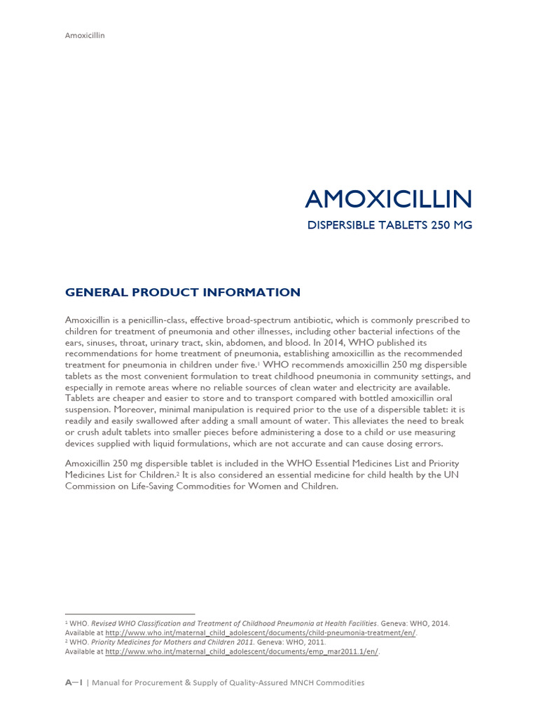 MNCH Commodities Procurement-Amoxicillin | PDF | Tablet (Pharmacy) | Pneumonia