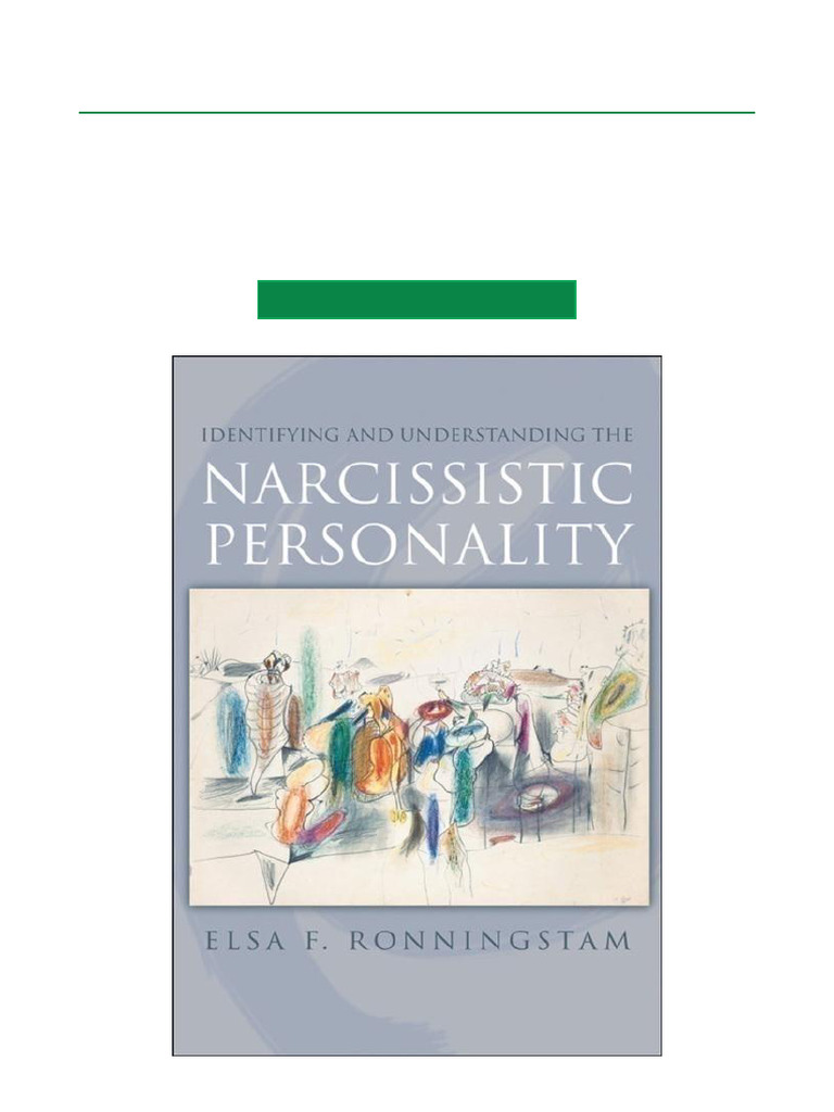 Identifying and Understanding The Narcissistic Personality Fast ...