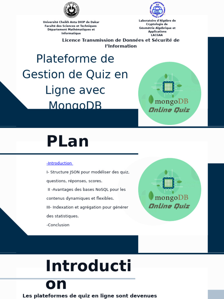 Introduction | PDF | MongoDB | Sécurité des systèmes d'information