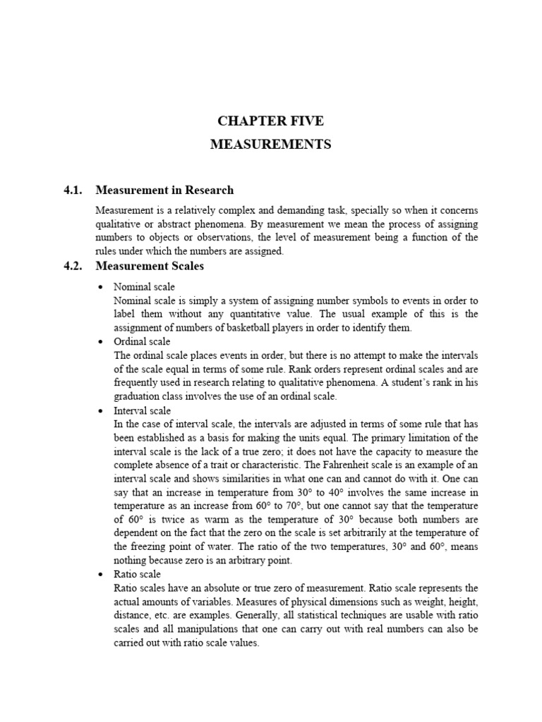 Research Methodology CH 5 Measurements and Scaling Techniques Recovered ...