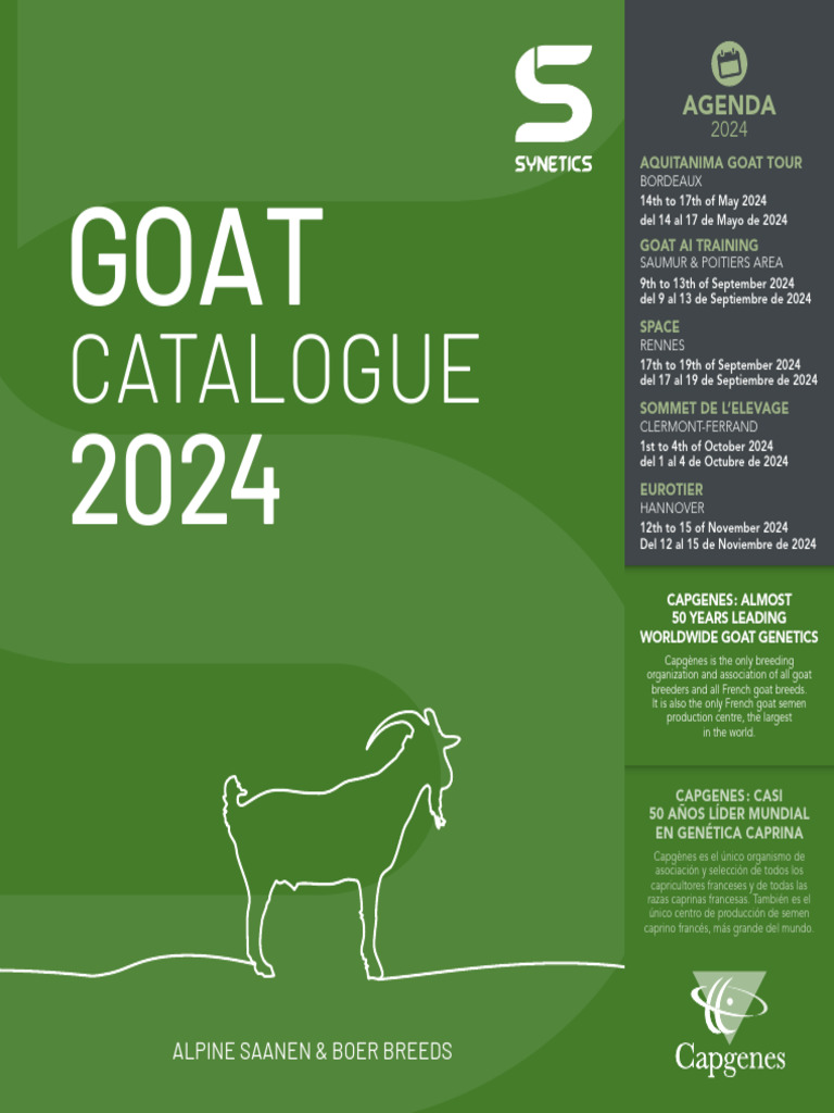 Genética Caprina: Catálogo 2024 | PDF