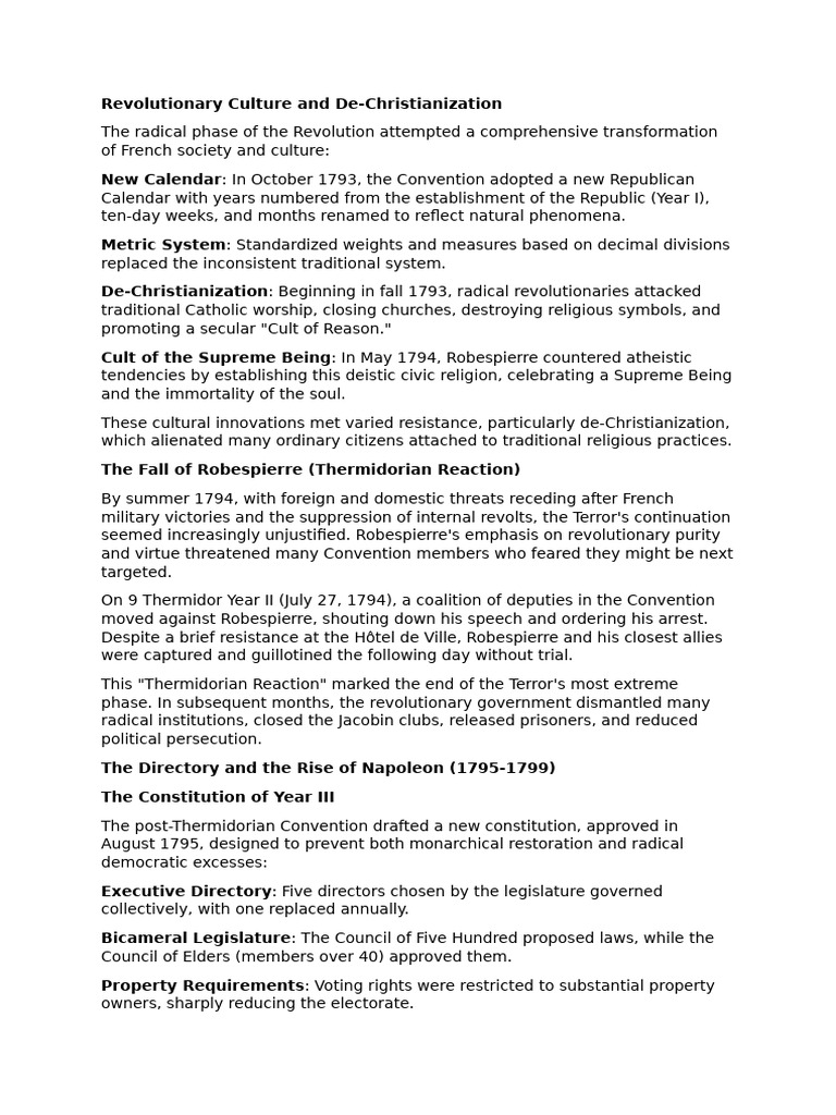 Revolutionary Culture and de | PDF | Napoleon | Maximilien Robespierre