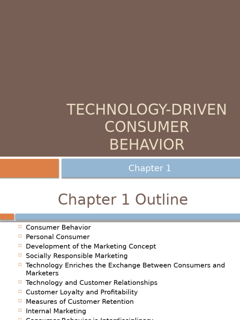 Chapter 1 Power Point | PDF | Consumer Behaviour | Marketing