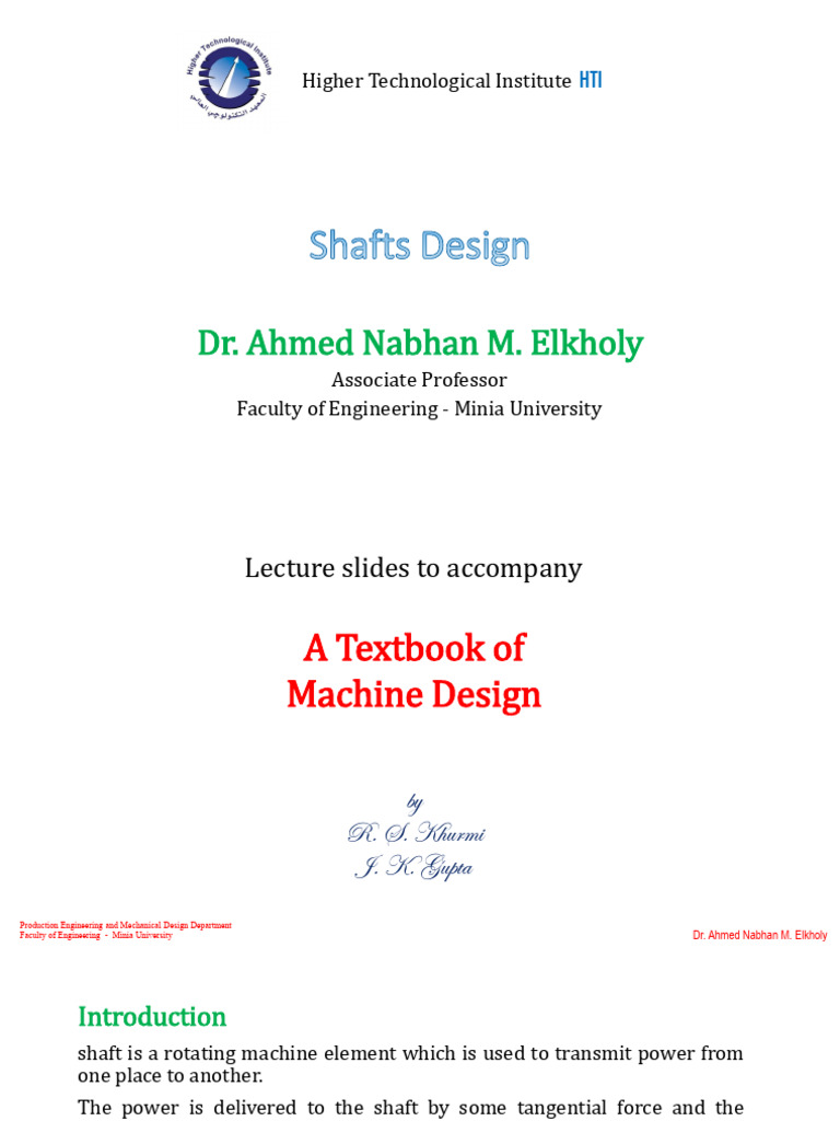 03 - Shaft Design | PDF | Axle | Stress (Mechanics)