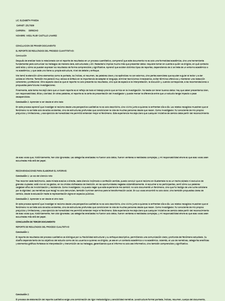 MAPA CONCEPTUAL - Docx Wesli Ruby Castillo Linares | PDF | Experiencia ...