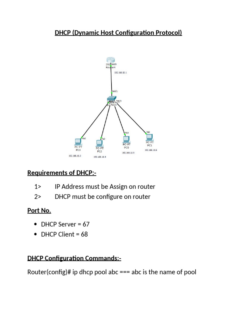 DHCP | PDF