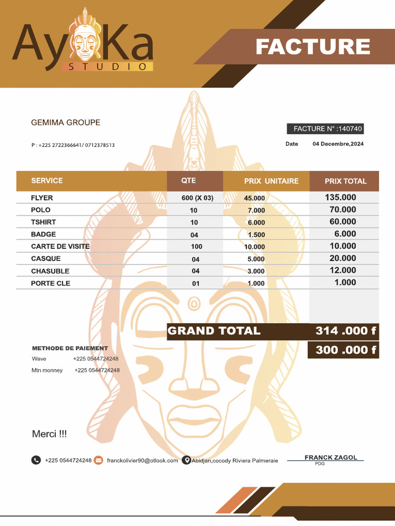 FACTURE DEVIS GEMIMA | PDF