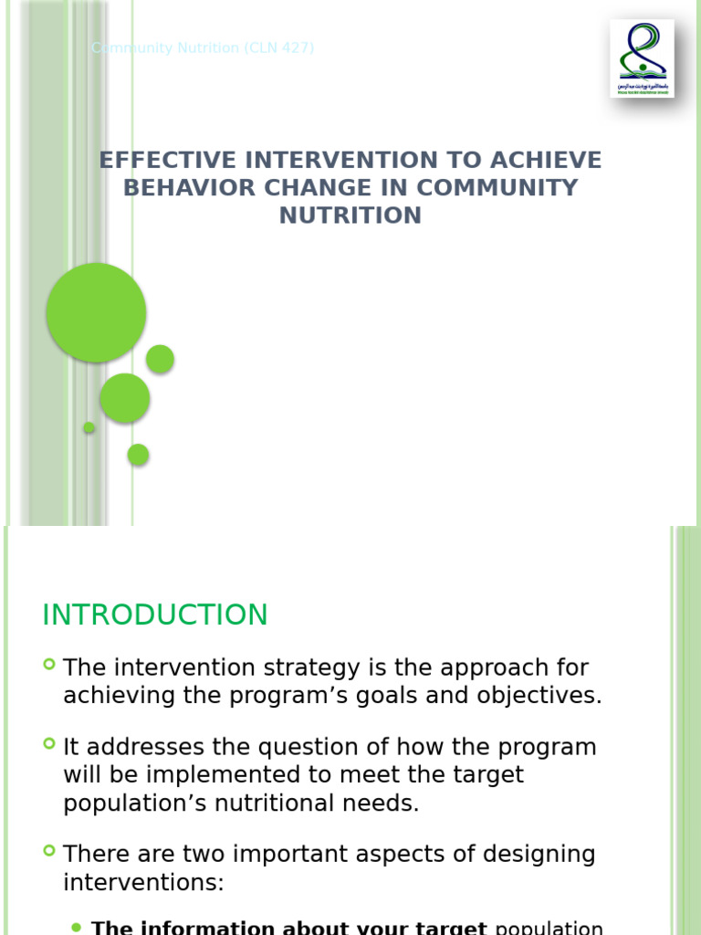 8 - Principles of Effective Planning - Part 2 Effective Intervention ...