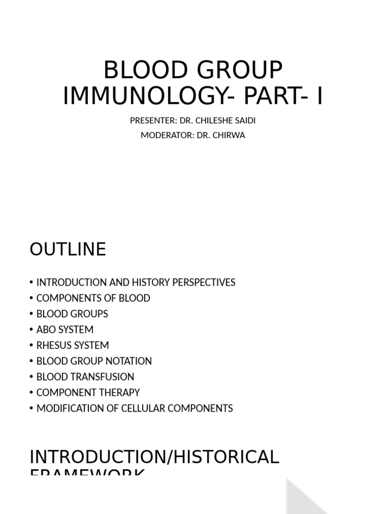 Blood Group Immunology - Part - I | PDF | Blood Type | Blood Transfusion