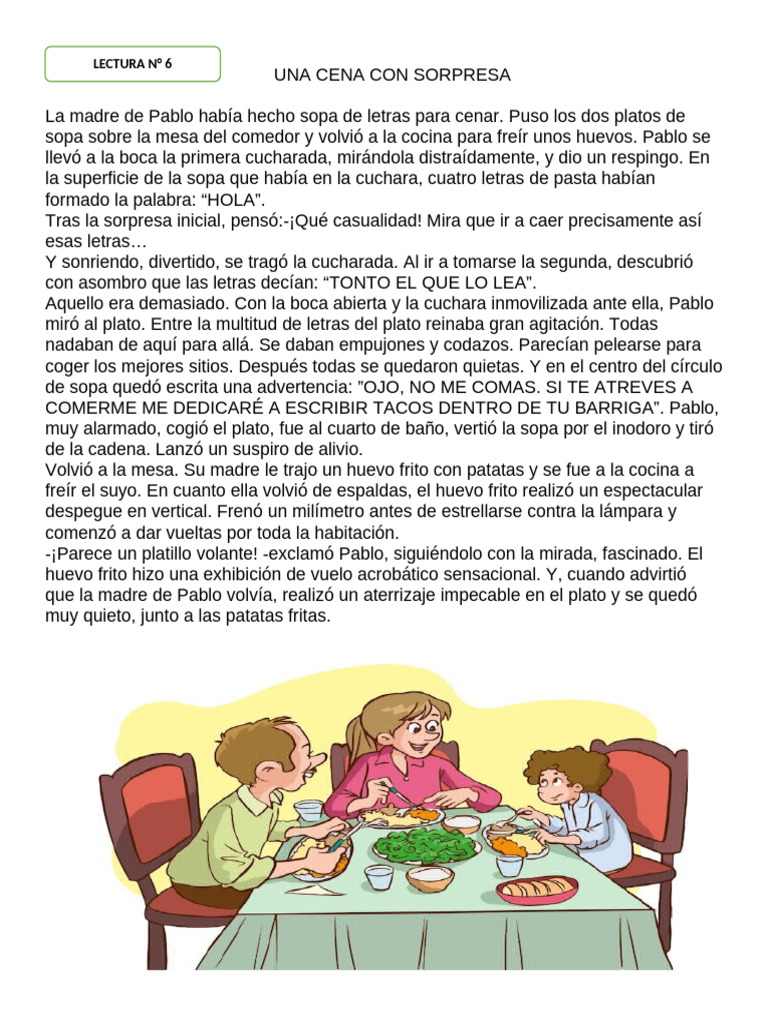 Sopa mágica y huevo volador | PDF | Alimentos