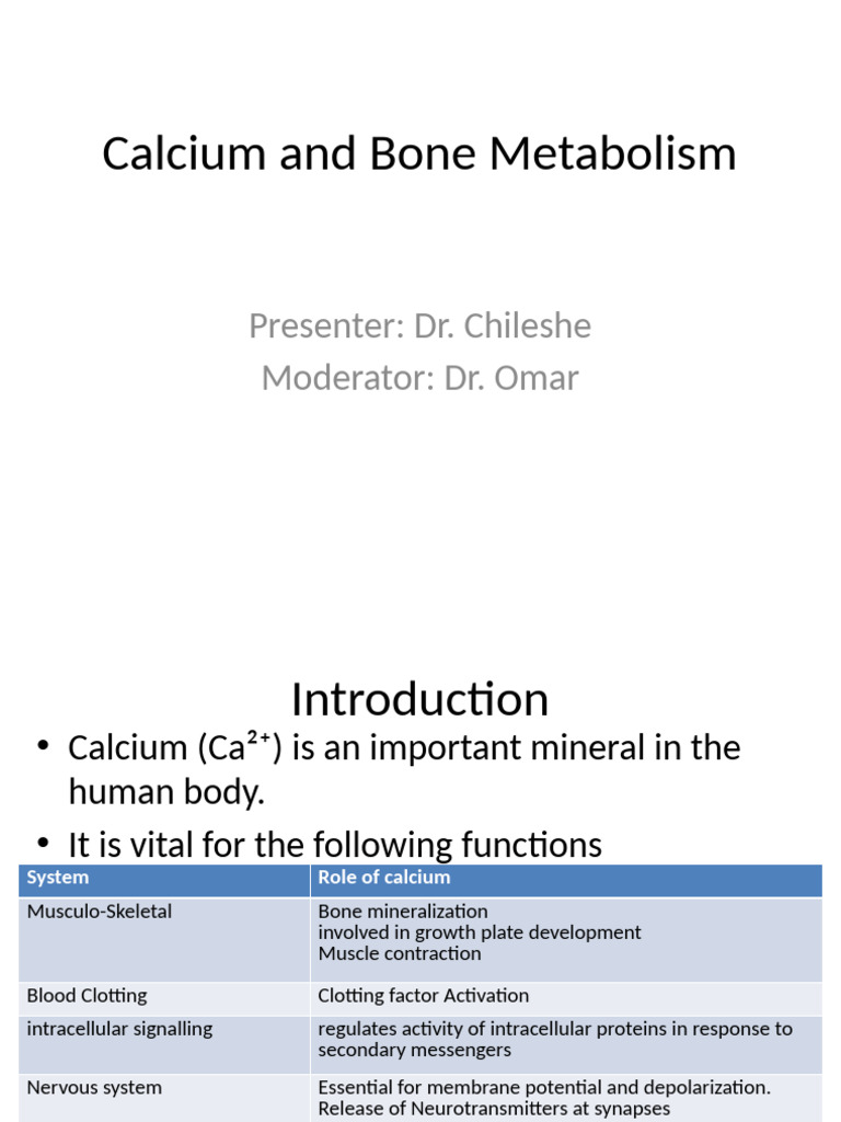 Calcium's Role in Bone Health | PDF | Bone | Calcium In Biology
