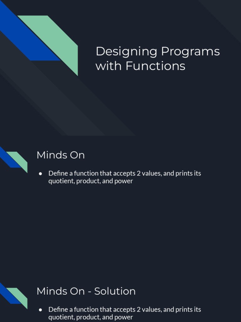 Python Functions and Program Design Guide | PDF | Software Development ...