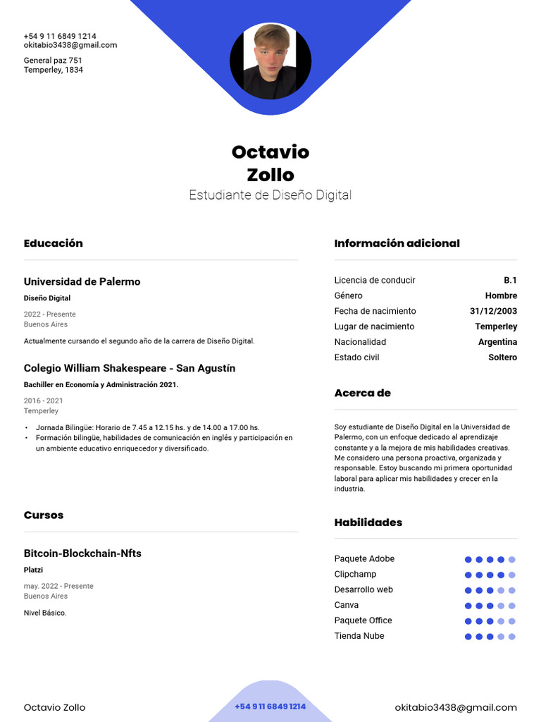 CV Octavio Zollo | PDF