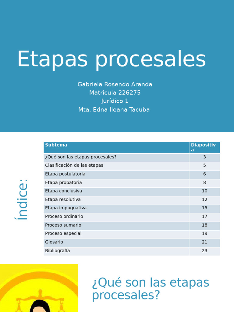 Etapas Procesales Tema 3 | PDF | Apelación | Justicia