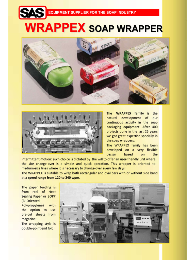 Wrappex Soap Wrapper | PDF
