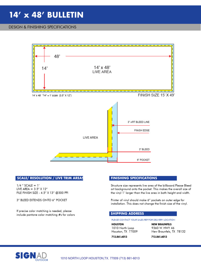 14 X 48 DESIGN SPECS | PDF | Imaging