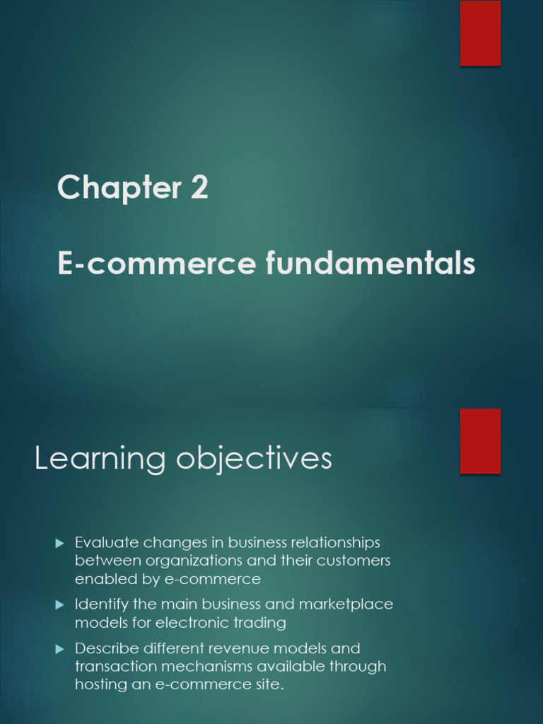 Chapter 2 e Commerce Fundamental | PDF