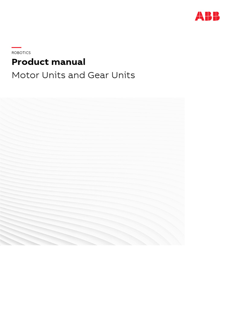 ABB - Motor Units and Gear Units Manual | PDF | Power Supply ...