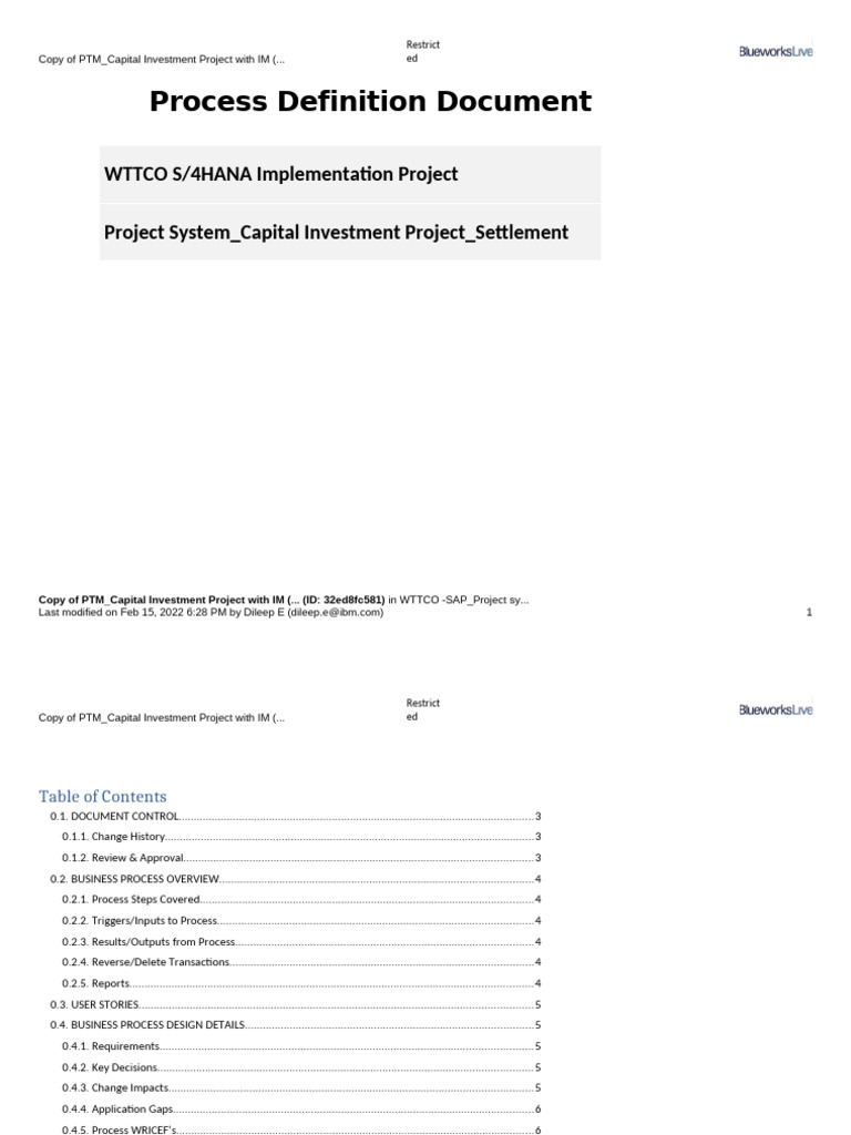Project System - Capital Investment Project - Settlement-02 | PDF ...