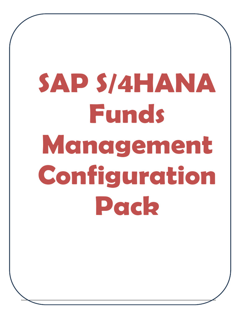 SAP S/4HANA Funds Management Guide | PDF | Budget | Parameter (Computer ...