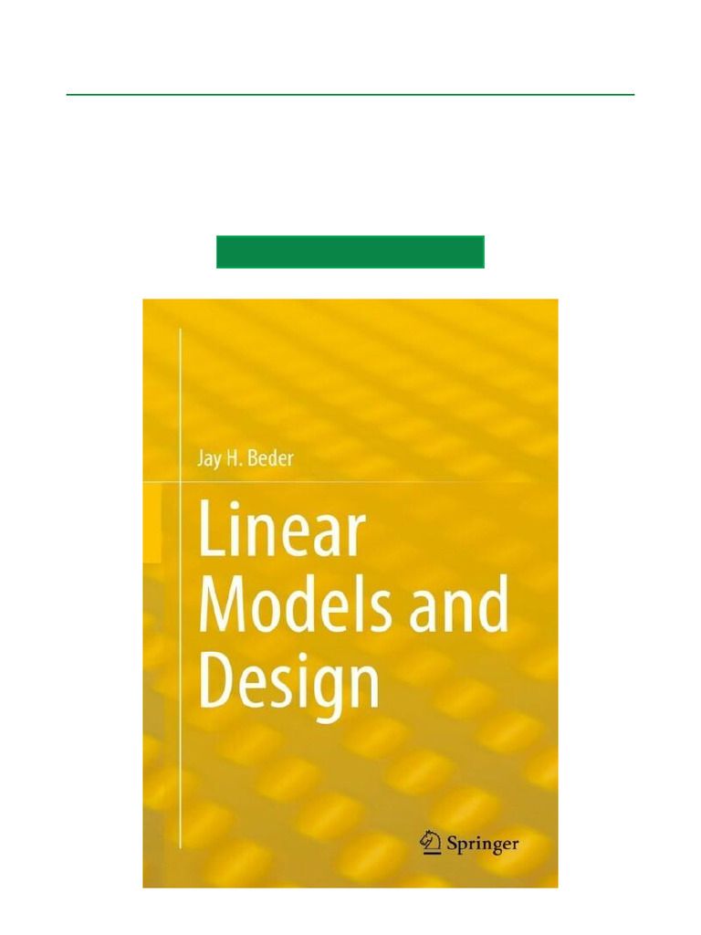 Linear Models and Design Direct Download | PDF | Matrix (Mathematics) | Linear Regression