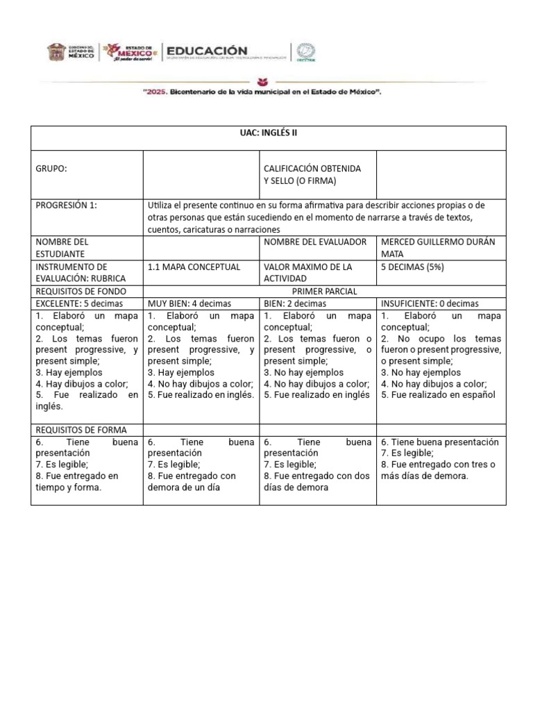 Instrumentos de Evaluaci-N de Ingl-S Ii | PDF