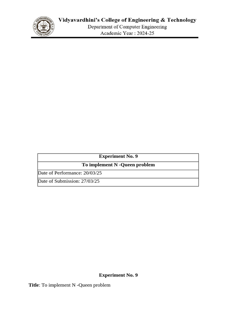 A13 SESemIV AoA Experiment 9 | PDF | Mathematics | Algorithms
