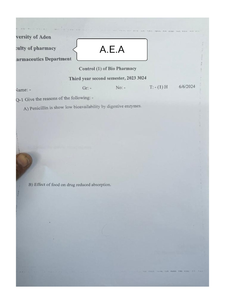 First Control of Biopharmacy | PDF