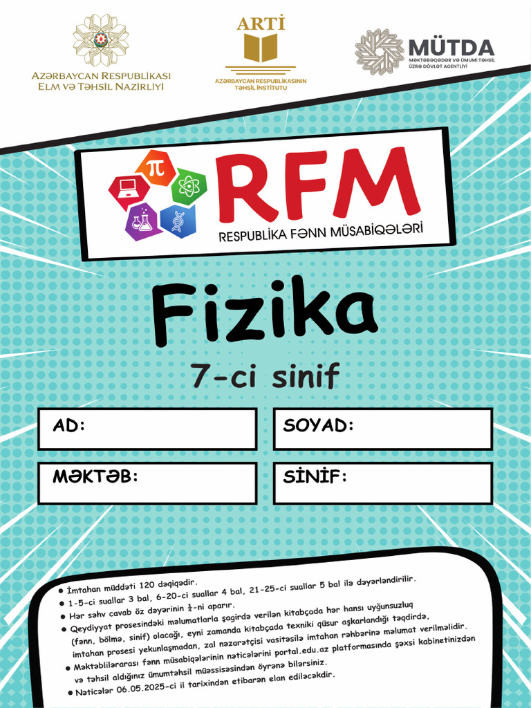 RFM Fizika 2025 II-tur Az | PDF