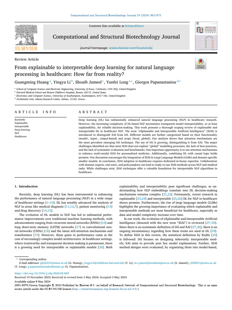 From Explainable To Interpretable Deep Learning For Natural Language Processing in Healthcare ...