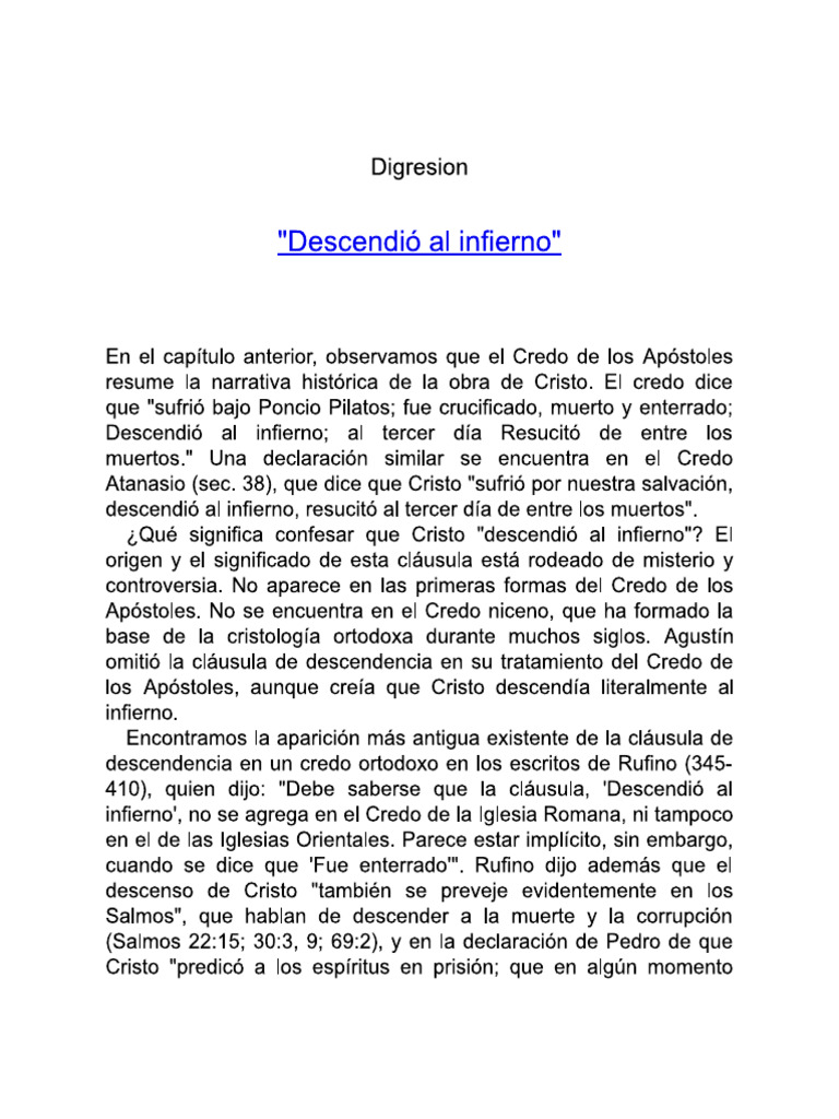 Descendio Al Infierno | PDF