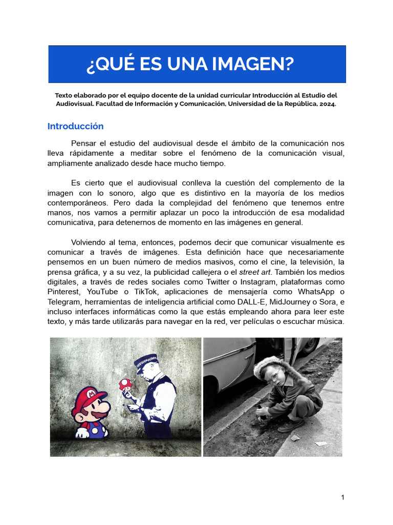 Estudio del Audiovisual y Comunicación Visual | PDF | Imagen | Percepción
