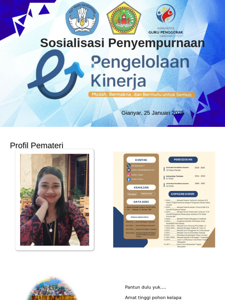 PKS di GP Materi Zoom Ekinerja Kepsek | PDF