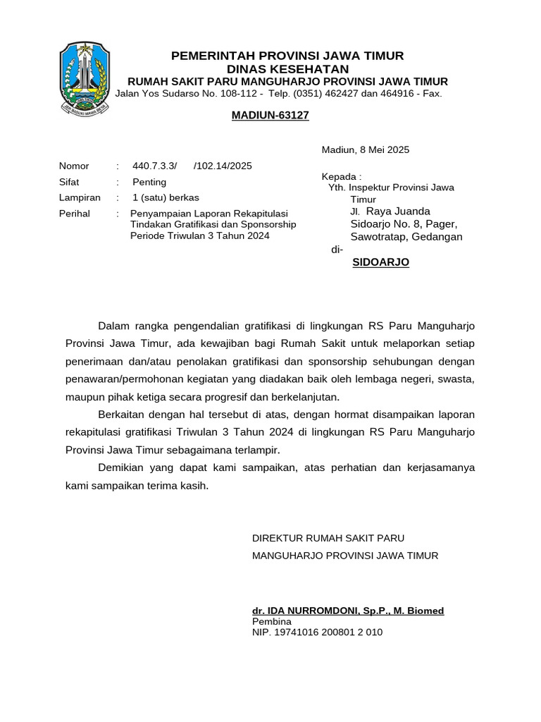 Surat Permohonan Inspektorat | PDF