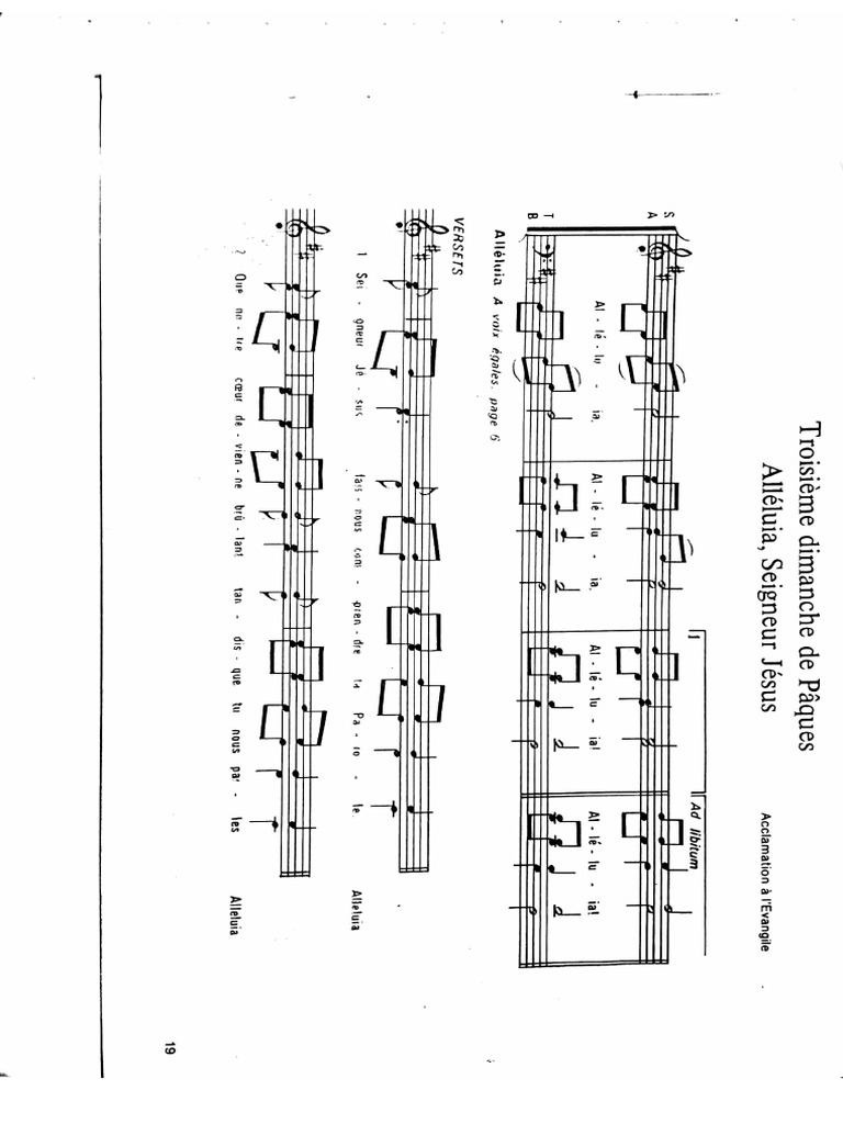 Psaumes Et Acclamations Du Temps Pascal L. Deiss | PDF
